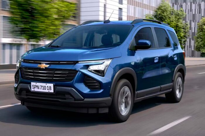Nova Chevrolet Spin tem imagens reveladas e trará painel digital